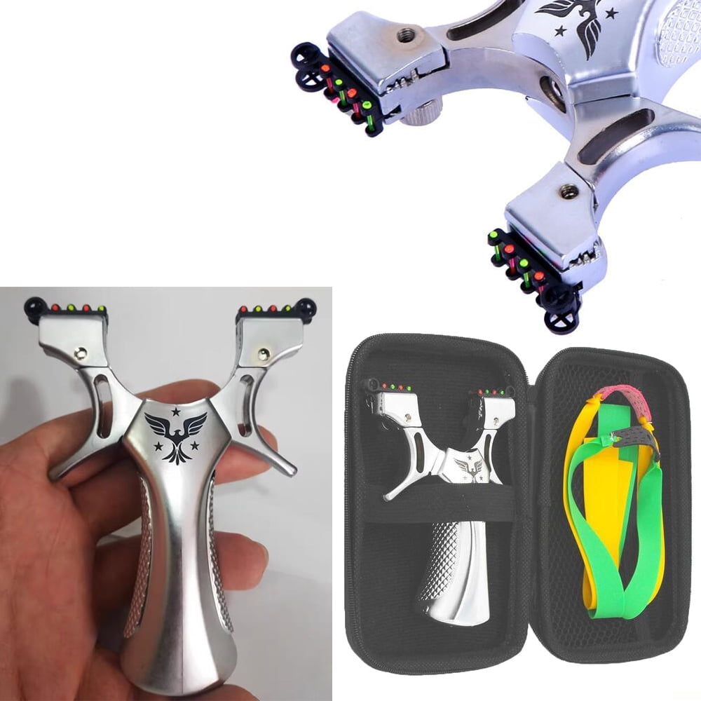 Professional Hunting Slingshot Set Alloy Catapult with Slingshot Box ...