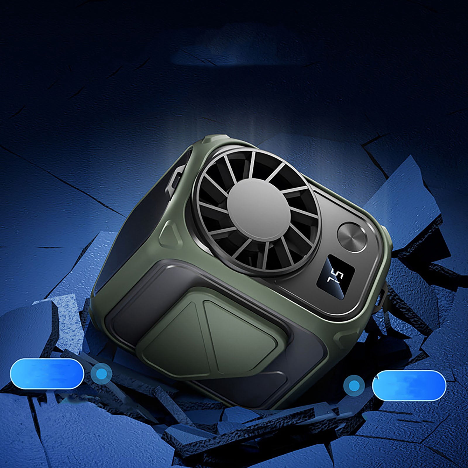 Professional Industrial-Grade Portable Waist Fan - 100-Speed Turbo ...