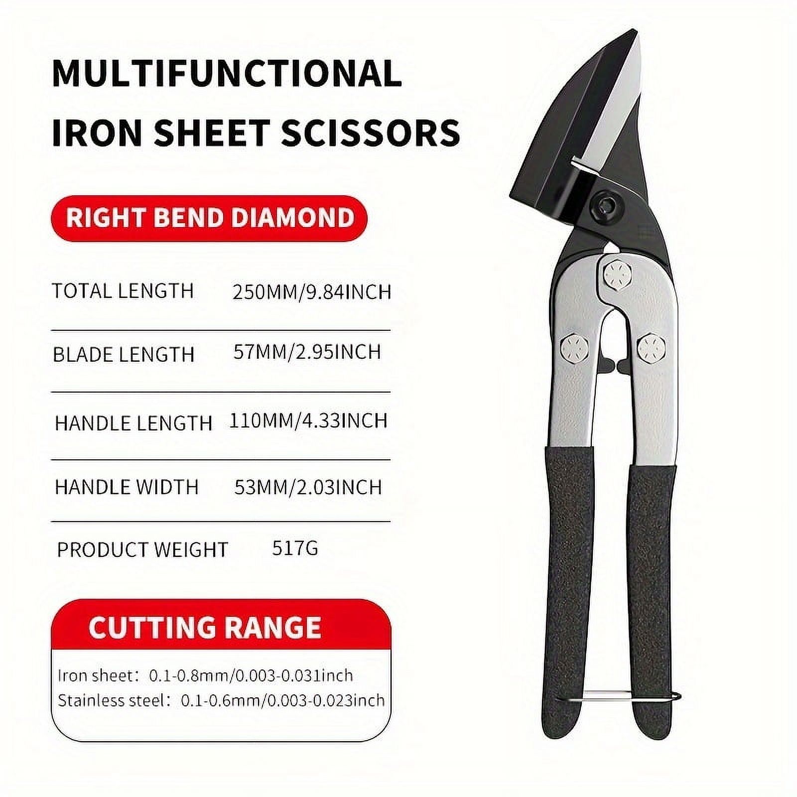 Professional Industrial Shears, Steel Scissors, Tin Snips Metal Sheet ...