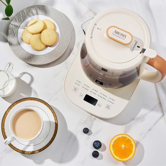 ® Professional Infusion Glass Electric Tea Kettle with Temperature ...