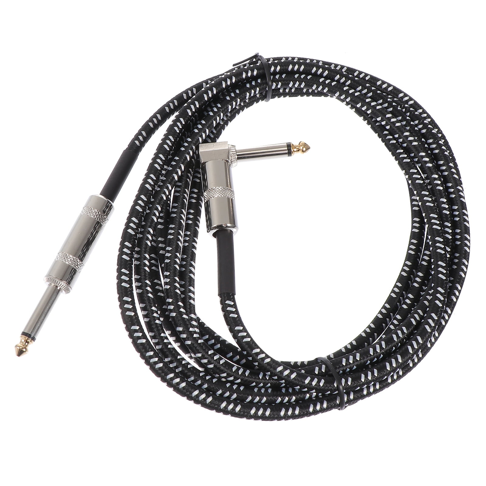 Professional Instrument Cable Cord with Adapter Keyboard Guitar White ...