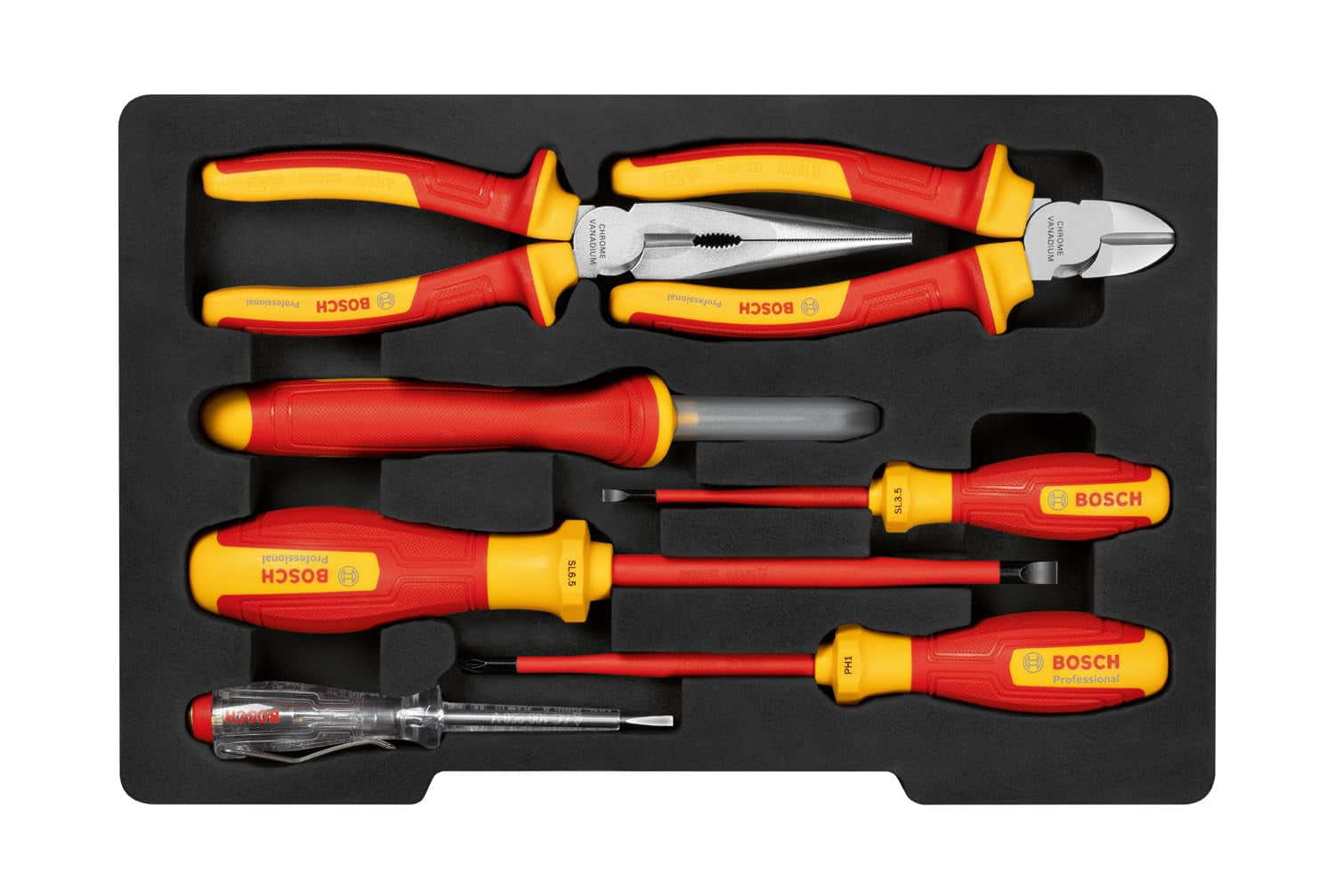 Professional Insulated Vde Mixed Hand Tool Set - 7 Pieces | With Single ...