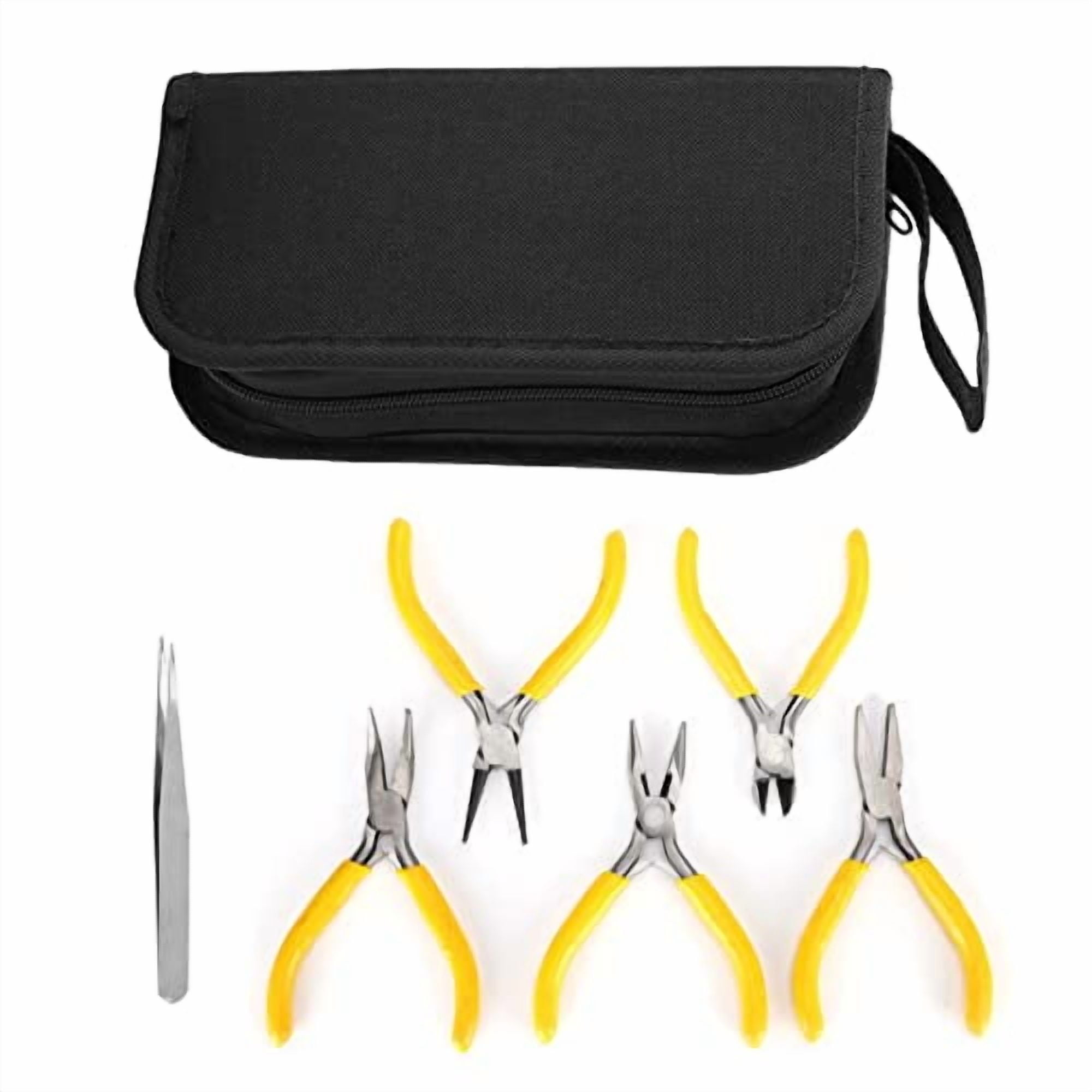Professional Jewelry Pliers Tool Kit for Beading Making with Soft Grip ...