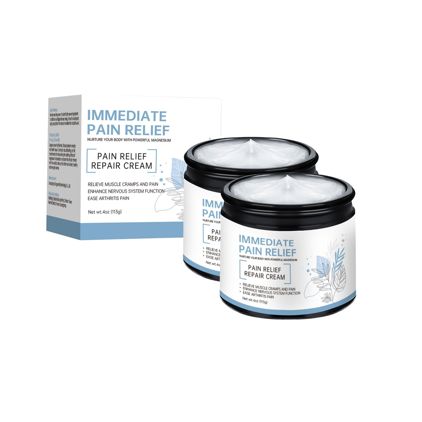 Professional Joint Repair Magnesium Cream for All Skin Types 120g 2PCS ...