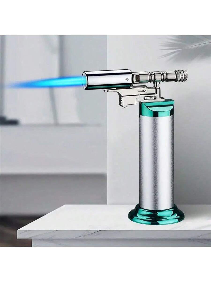 Professional Kitchen Butane Torch Lighter Powerful Windproof Blue Flame ...