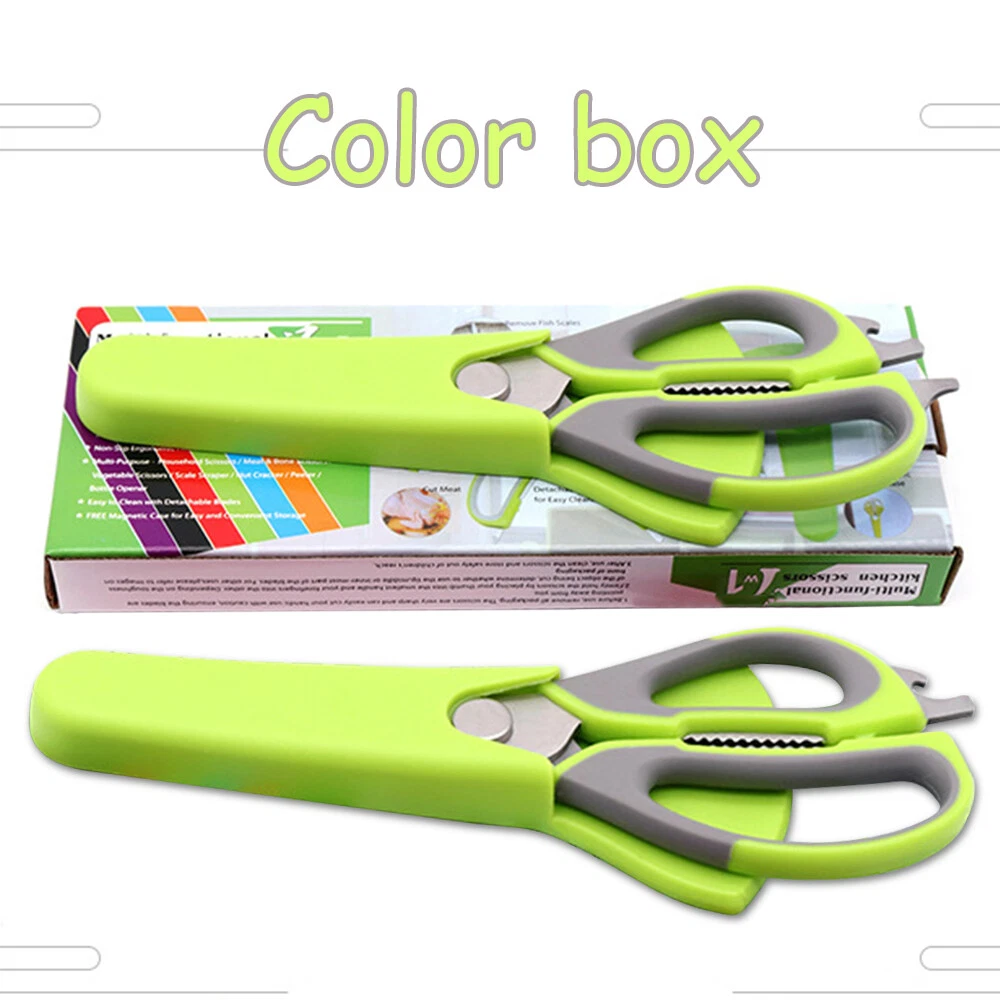 Professional Kitchen Scissors Heavy Duty Bone Shears Duck Fish Chicken ...