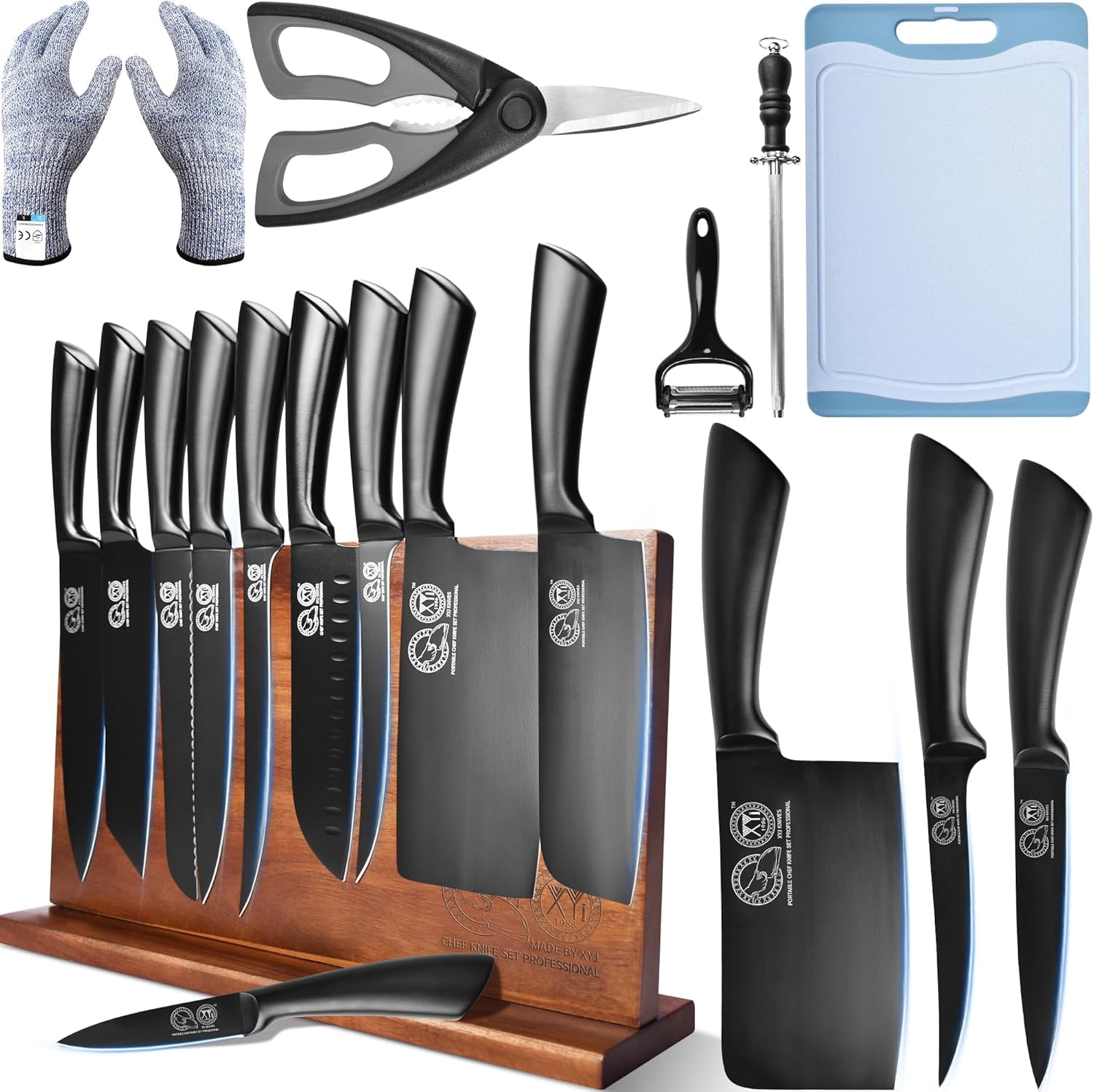 Professional Knife Sets for Master Chefs Meat Cleaver Butcher for ...