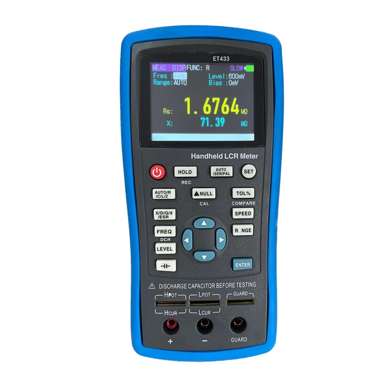 Professional LCR Meter 2.8" TFT Handheld LCR Digital Bridge Capacitance ...