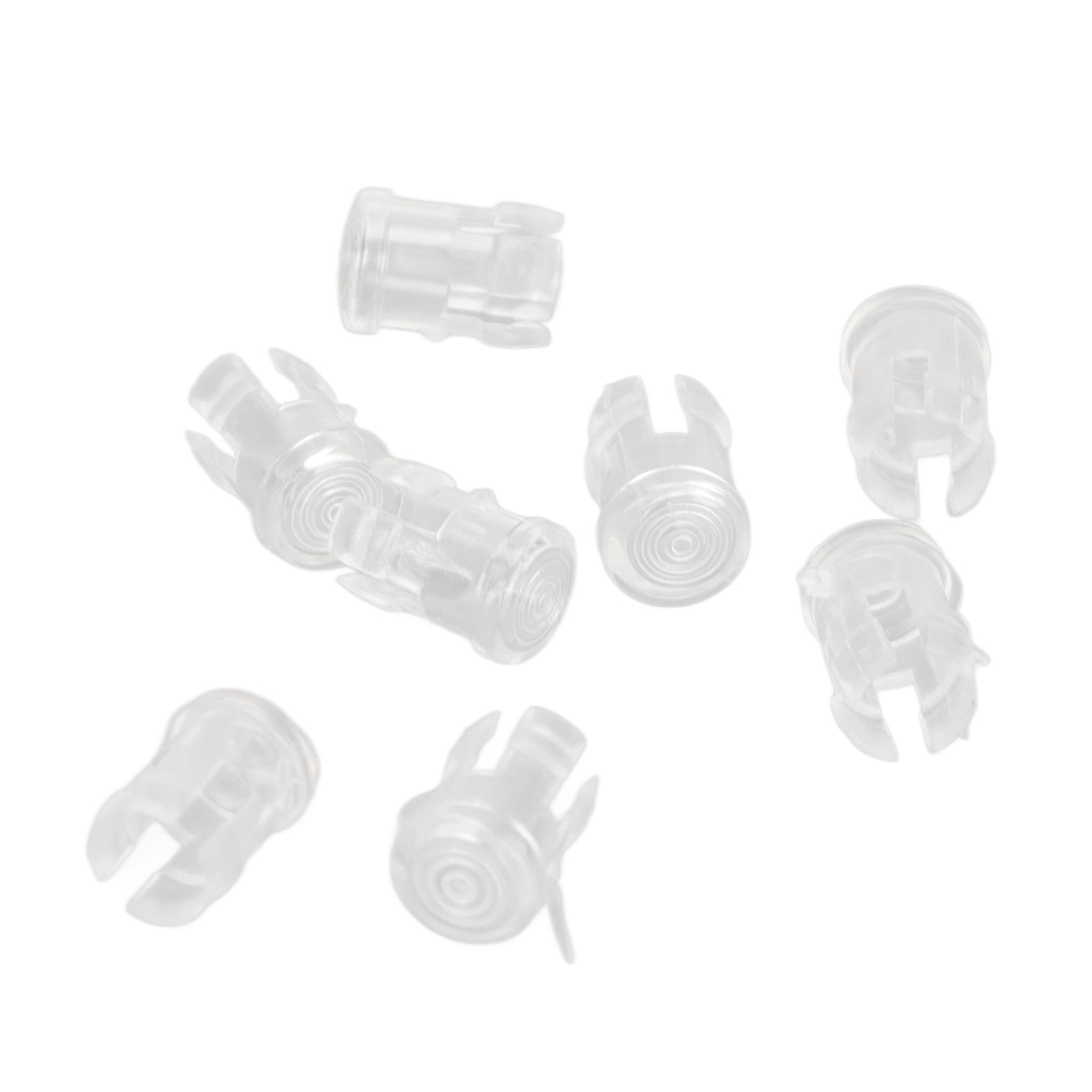 Professional LED Cover Caps 100 Pack - Transparent Nylon Light Emitting ...