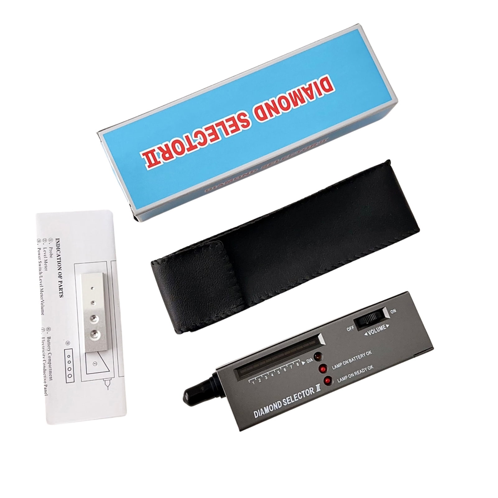 Professional LED Diamond Tester Selector Kit Includes Gold Silver ...