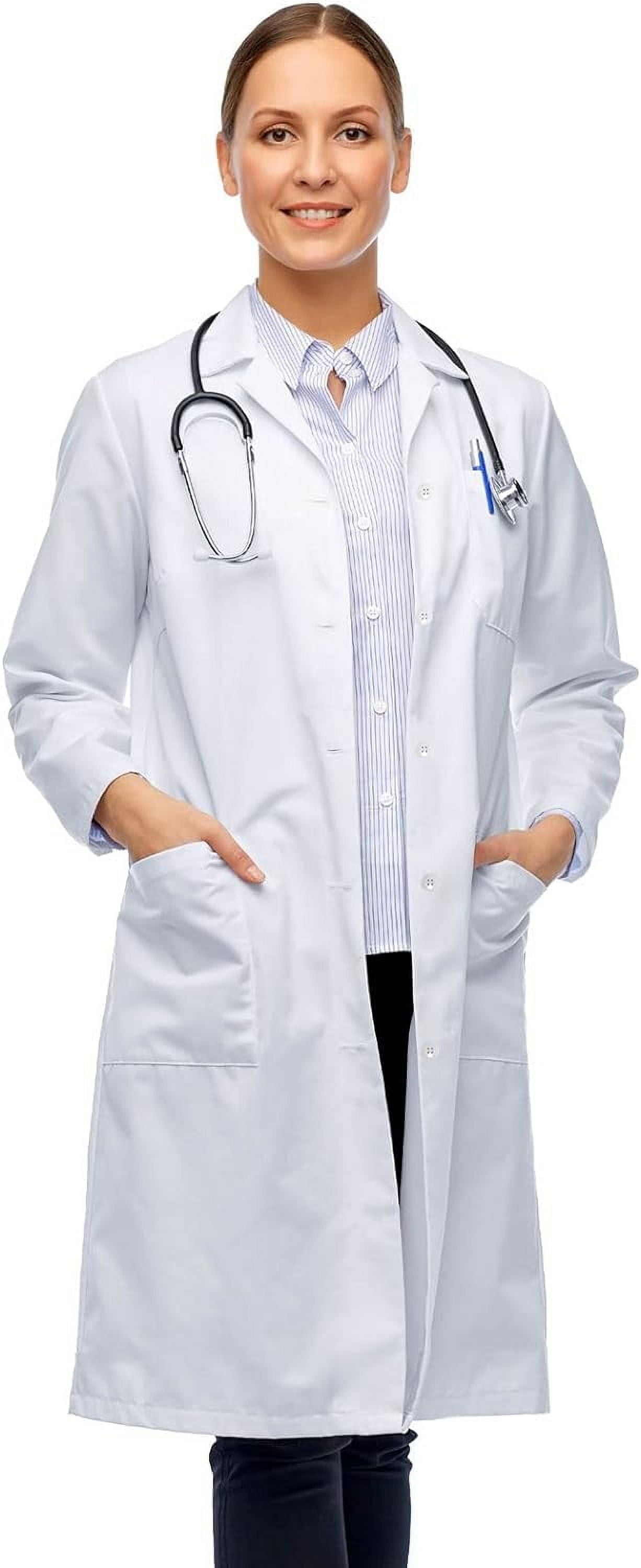 Magnus Care Professional Lab Coat White Long Coat for Doctors & Nurses ...