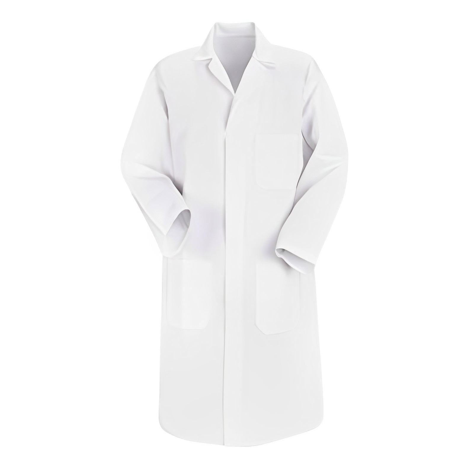 Professional Lab Coat for Men Long Sleeve Poly Cotton Medical Coat ...
