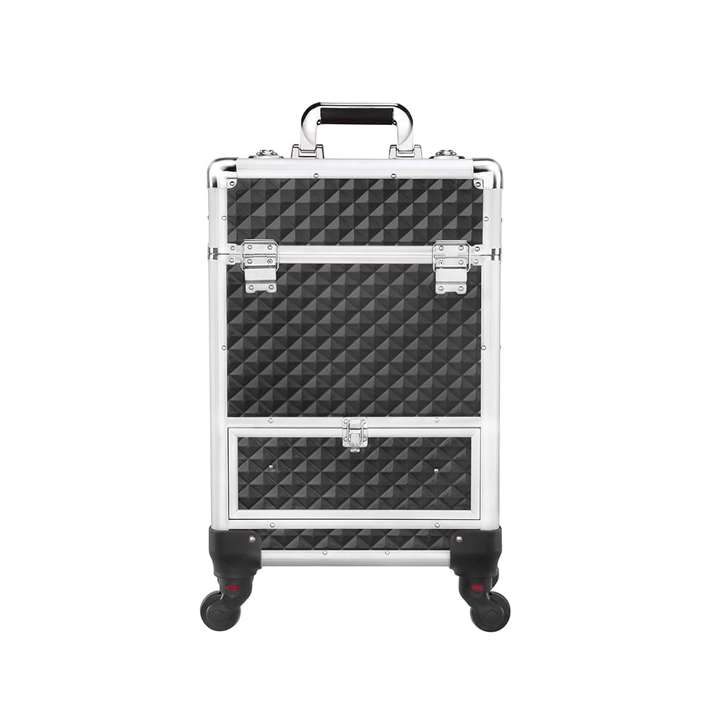 Professional Large Makeup Case, Artist Rolling Professional Cosmetic ...