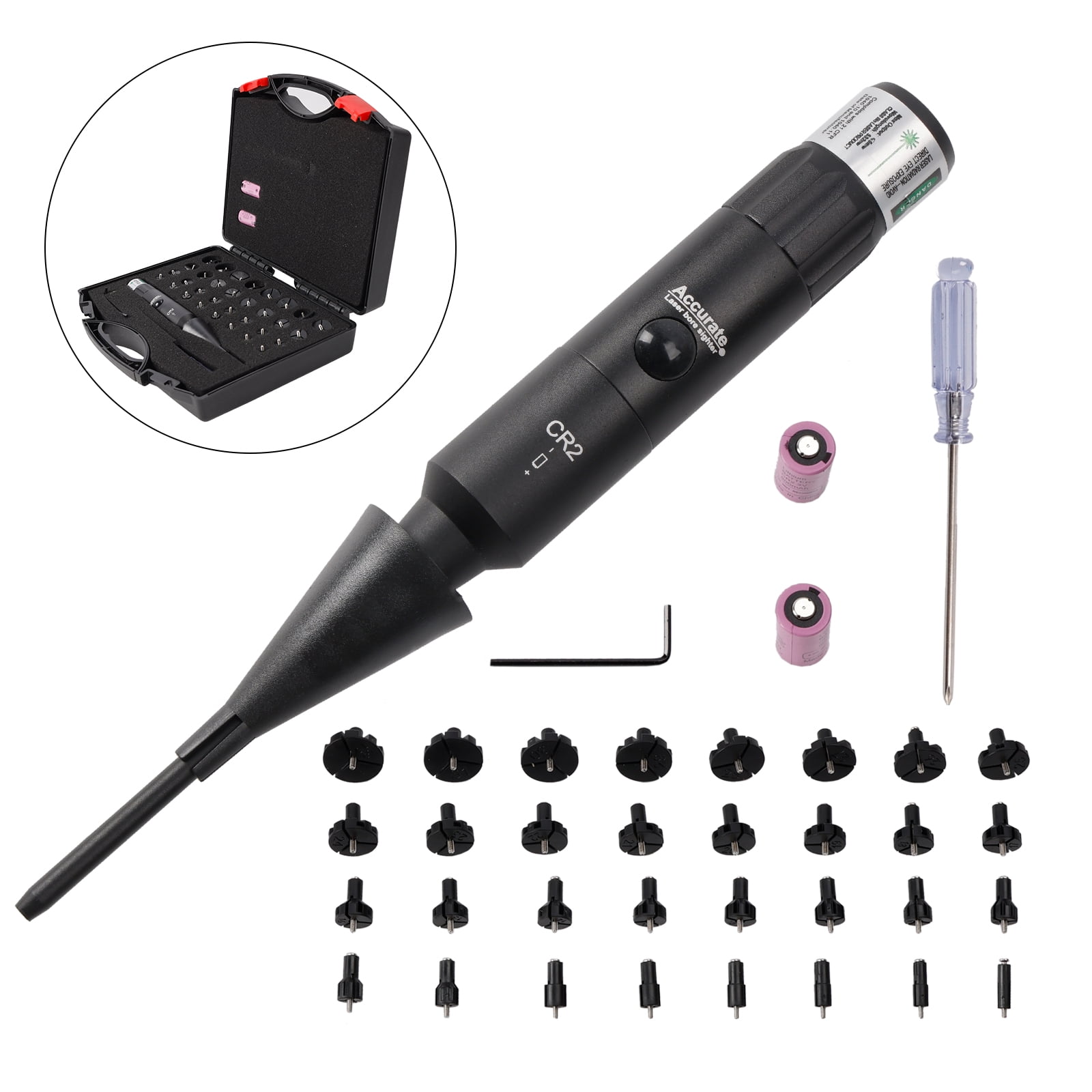 Professional Laser Bore Sight Kit Multiple Caliber Upgraded Green Bore ...