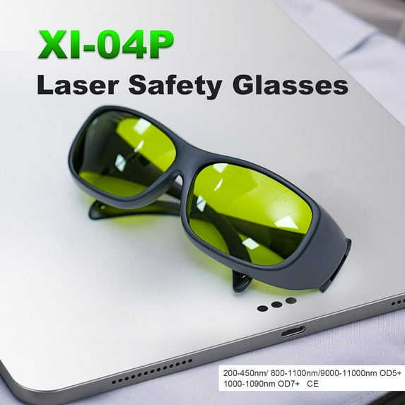 Professional Laser Safety Glasses OD7+ for 1000nm-1090nm,OD5+ for 200nm ...