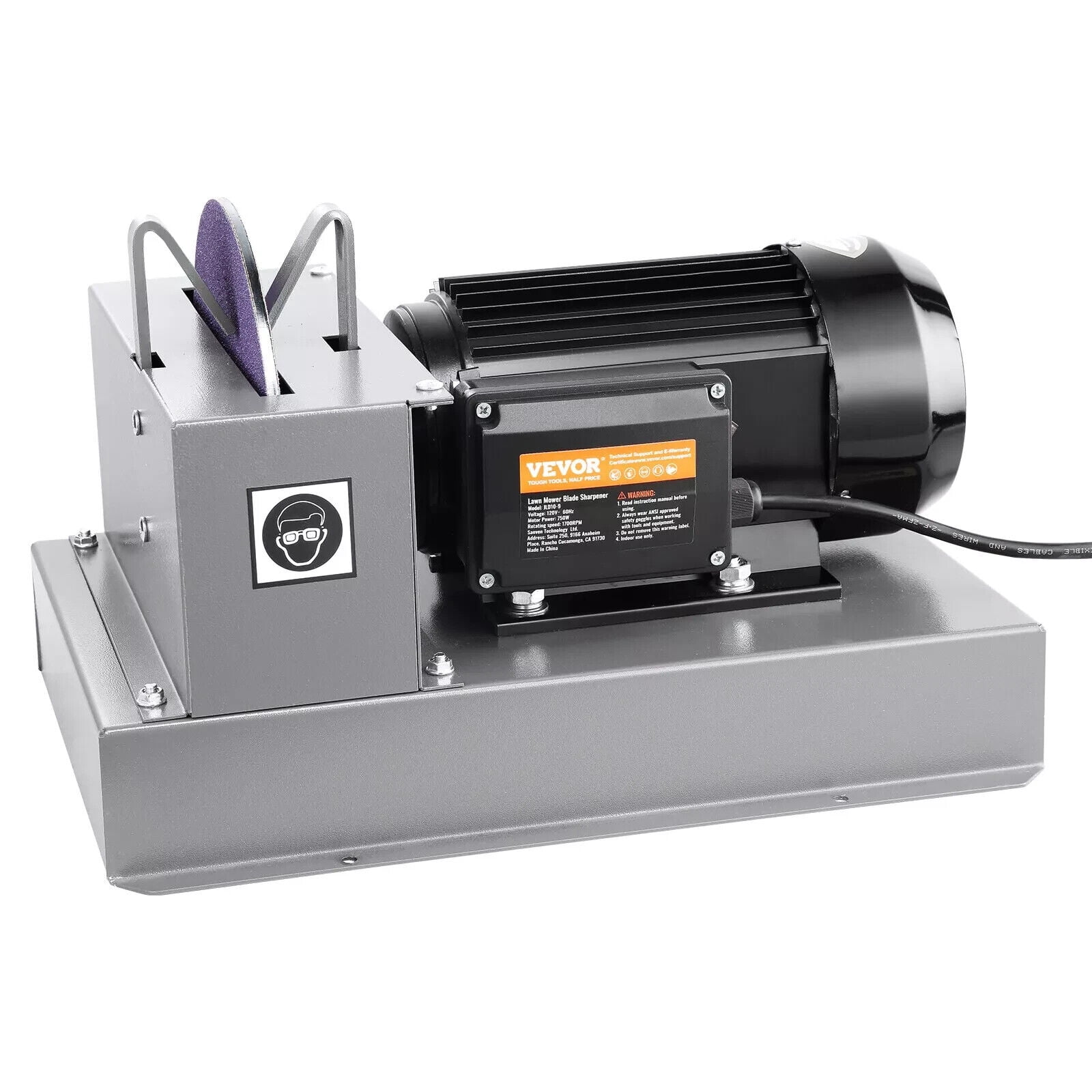 Professional Lawn Mower Blade Sharpener 750W 1HP with 9-inch Ceramic ...