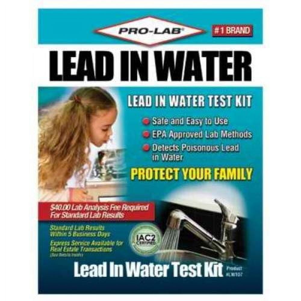 Professional Lab Lead In Water Test Kit - At-Home Water Lead Test - Kit ...