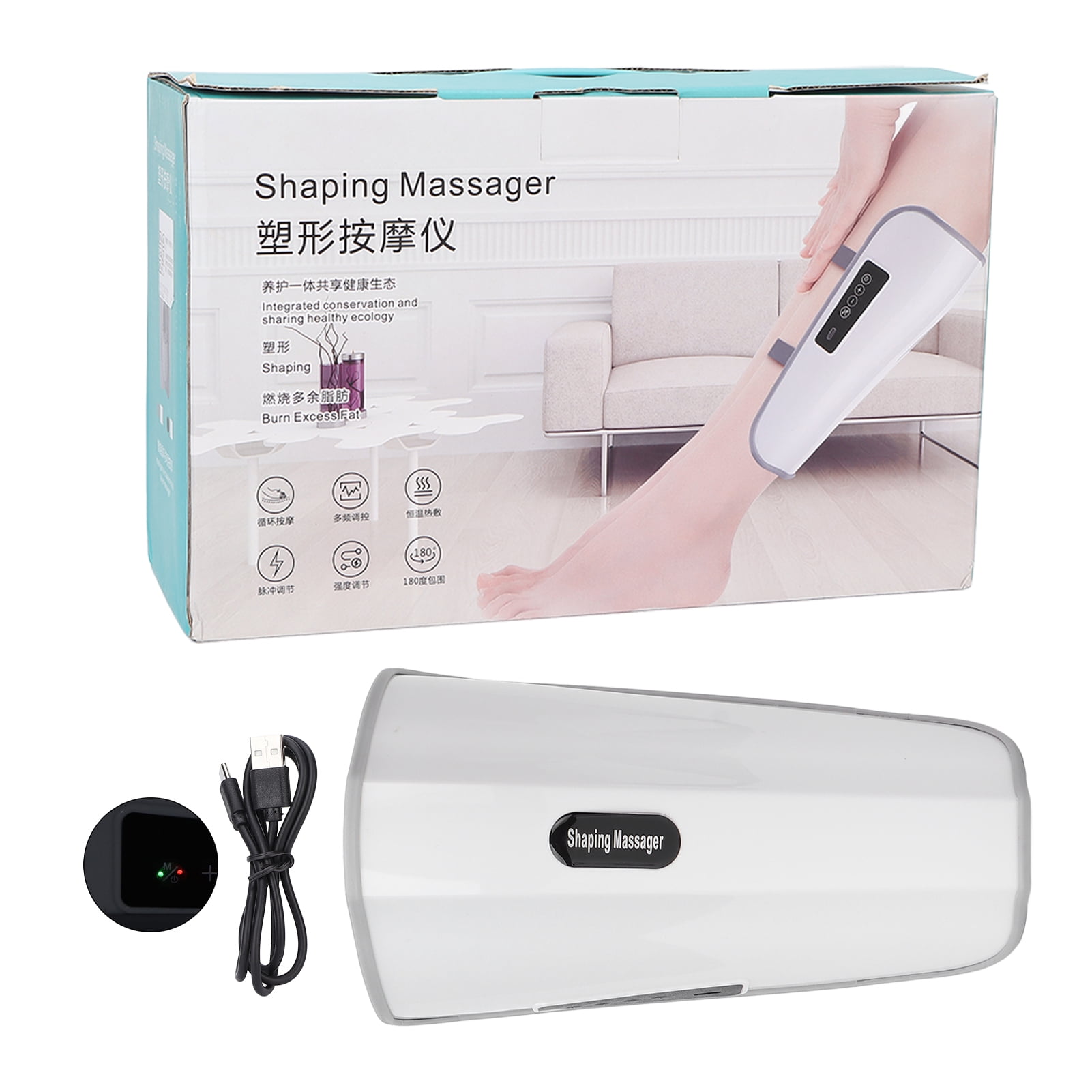 Professional Leg Massager 15 Gears Fatigue Leg Cramps Relief Foot Calf ...