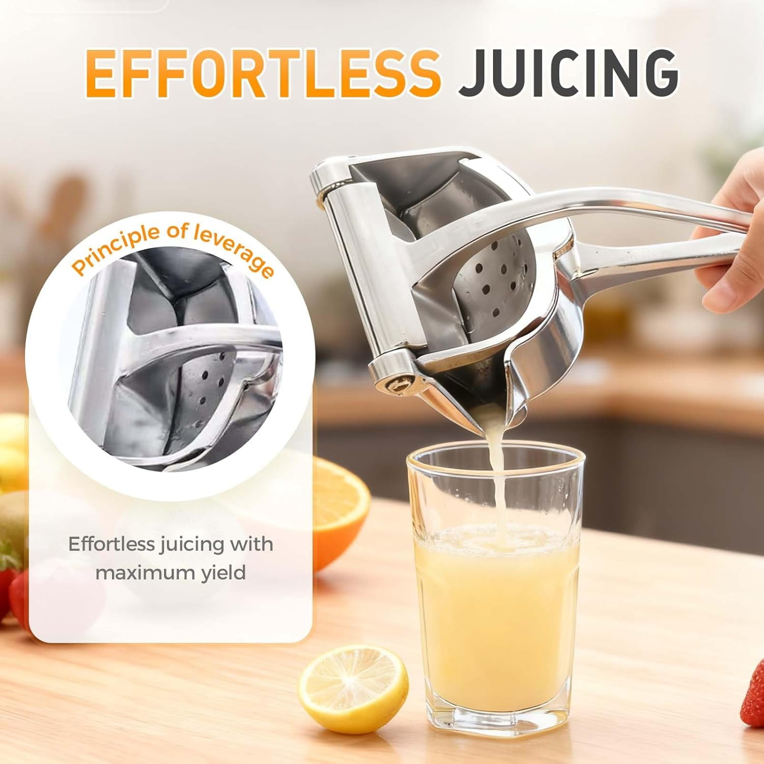 Professional Lemon Squeezer and Hand Juicer Squeezer, Ergonomic ...