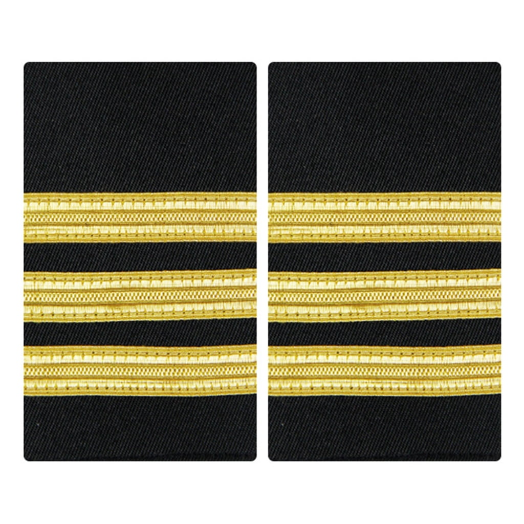 Professional Look Epaulettes Golden Captain Shoulder Decors for Uniform ...