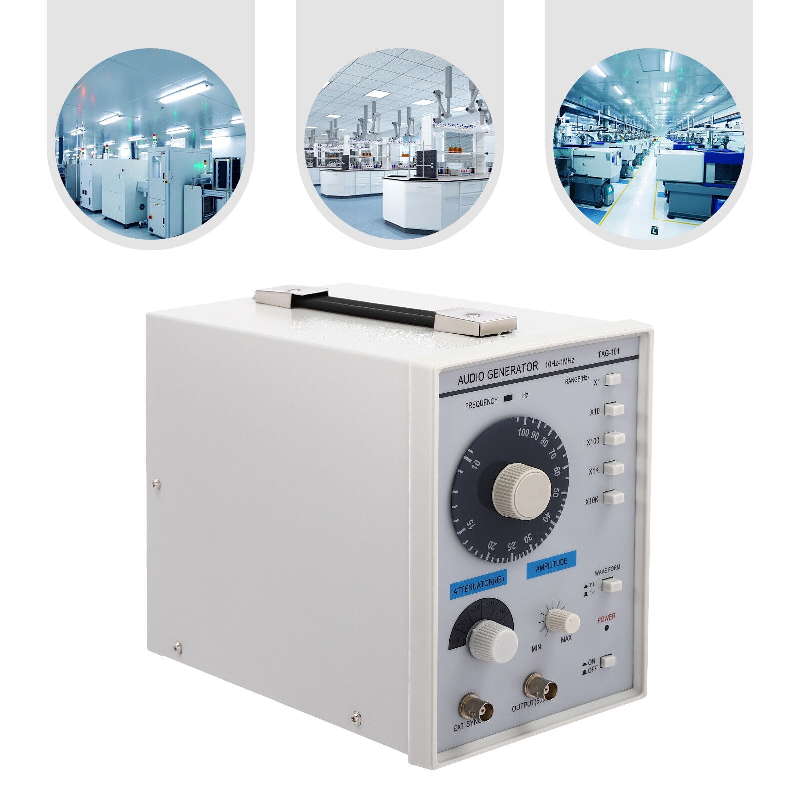 Professional Low-frequency Upgraded Signal Generator, 10 Hz～1M Hz High Precision Dual Output ...