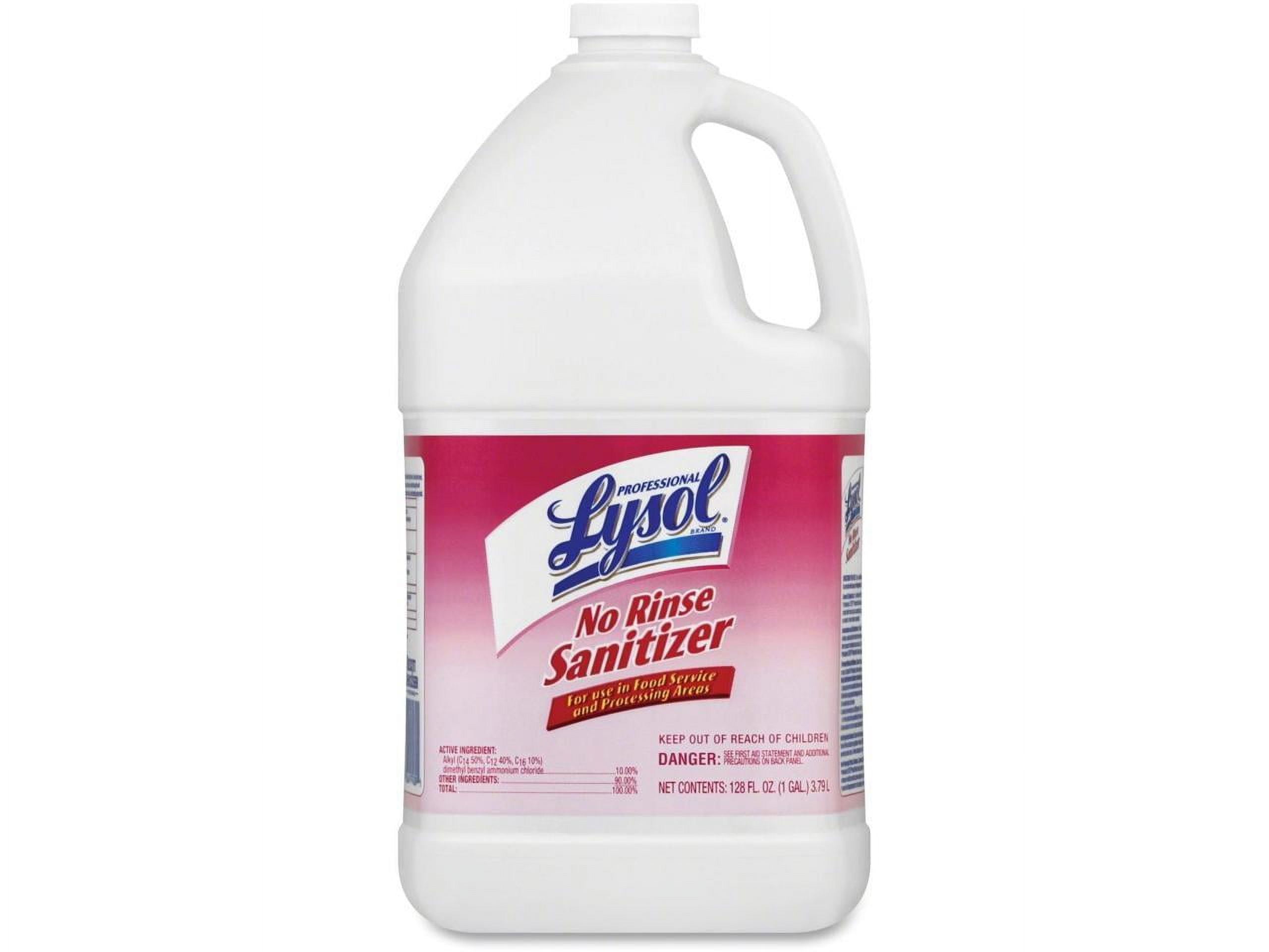 Professional Lysol No Rinse Sanitizer - Liquid Disinfectant Concentrate ...