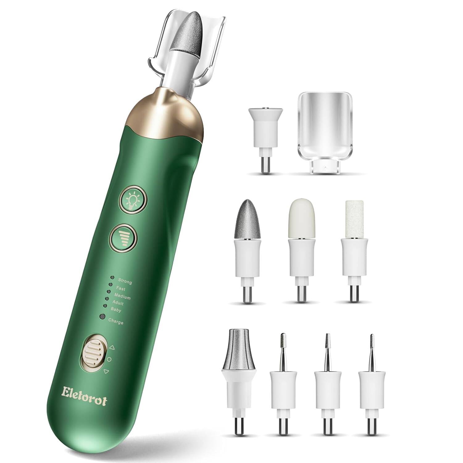 Professional Manicure Pedicure Nail File Kit: Eletorot 8 in 1 Electric ...