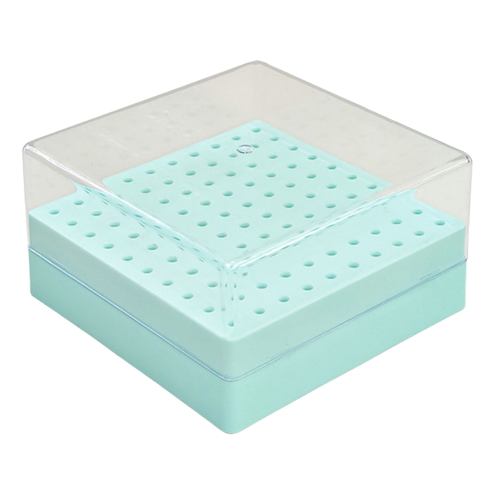 Professional Manicure Tool Storage Case 100 Slot Clear Lid Organized ...