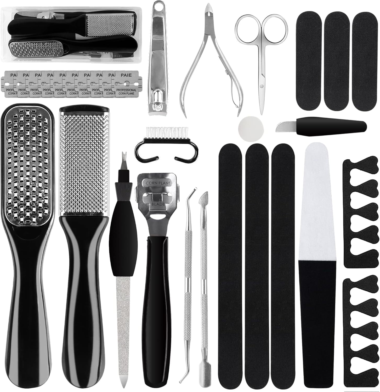 Professional Manicure and Pedicure Tool Kit Professional Exfoliation ...