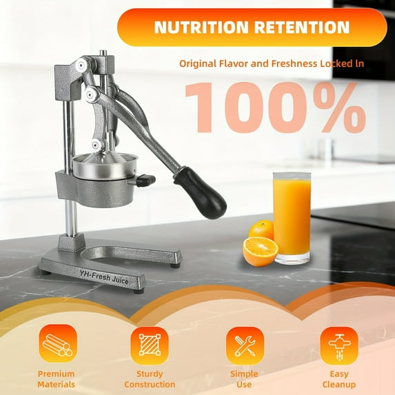 Professional Manual Hand Press Juicer Machine - Heavy-Duty Commercial ...