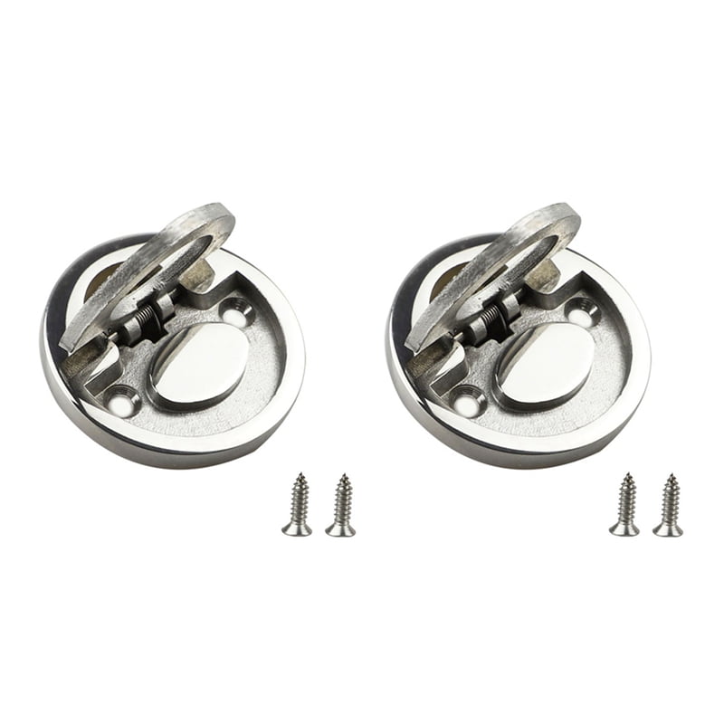 Professional Marine Round Flat Pull Lift Ring Handle Hatch Lock Locker ...