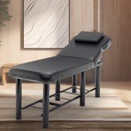 LoLado Wide Stationary Massage Table with Backrest for Beauty Spa ...