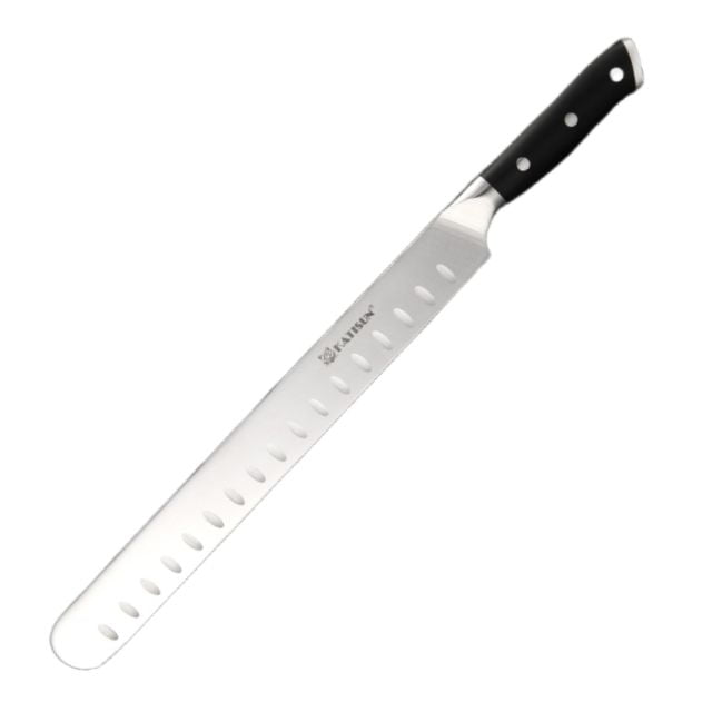 Professional Meat Cutting Knife Carbon Steel Blade Ham Slicing Knife ...