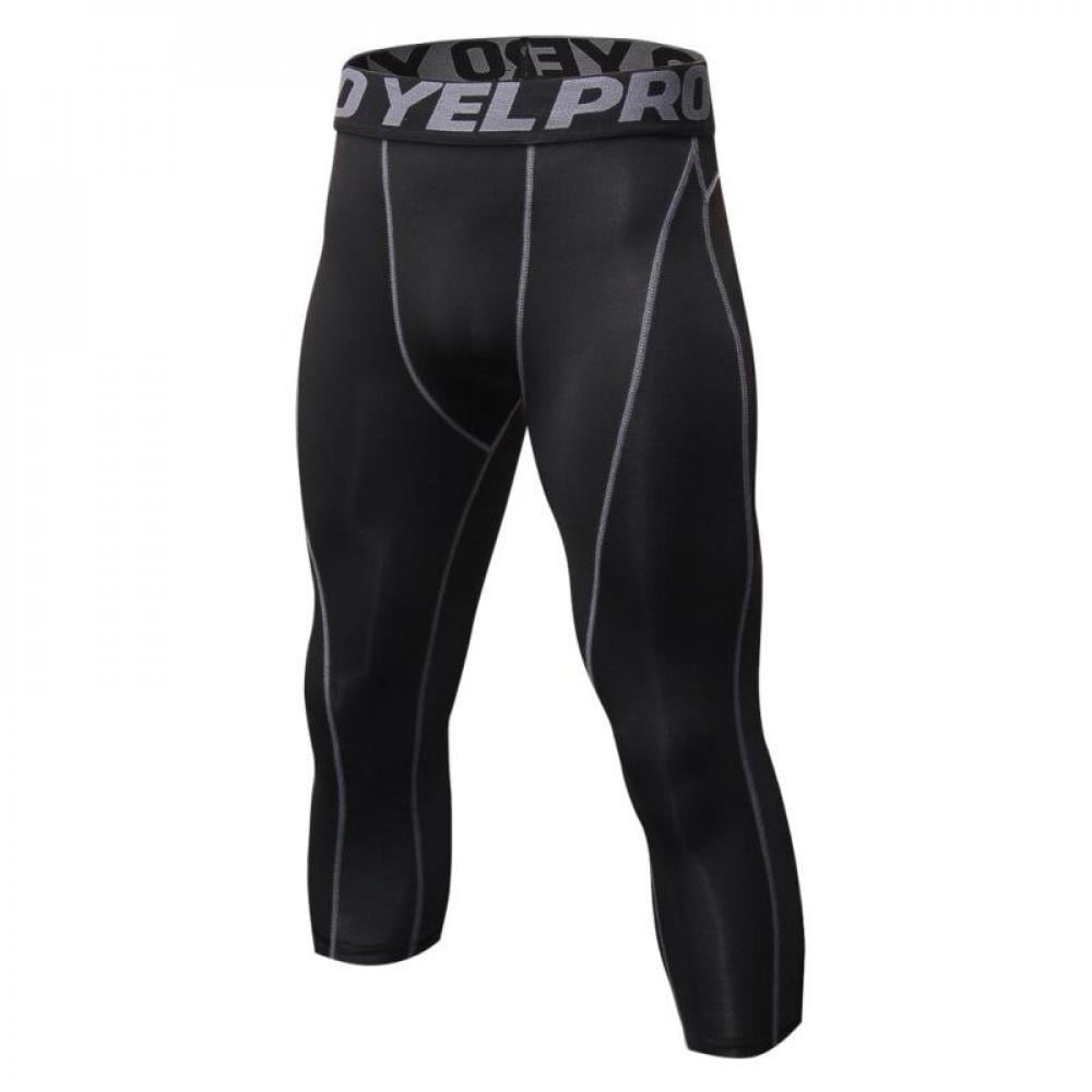 Professional Men's Compression Pants, Cool Dry Athletic Workout Running ...
