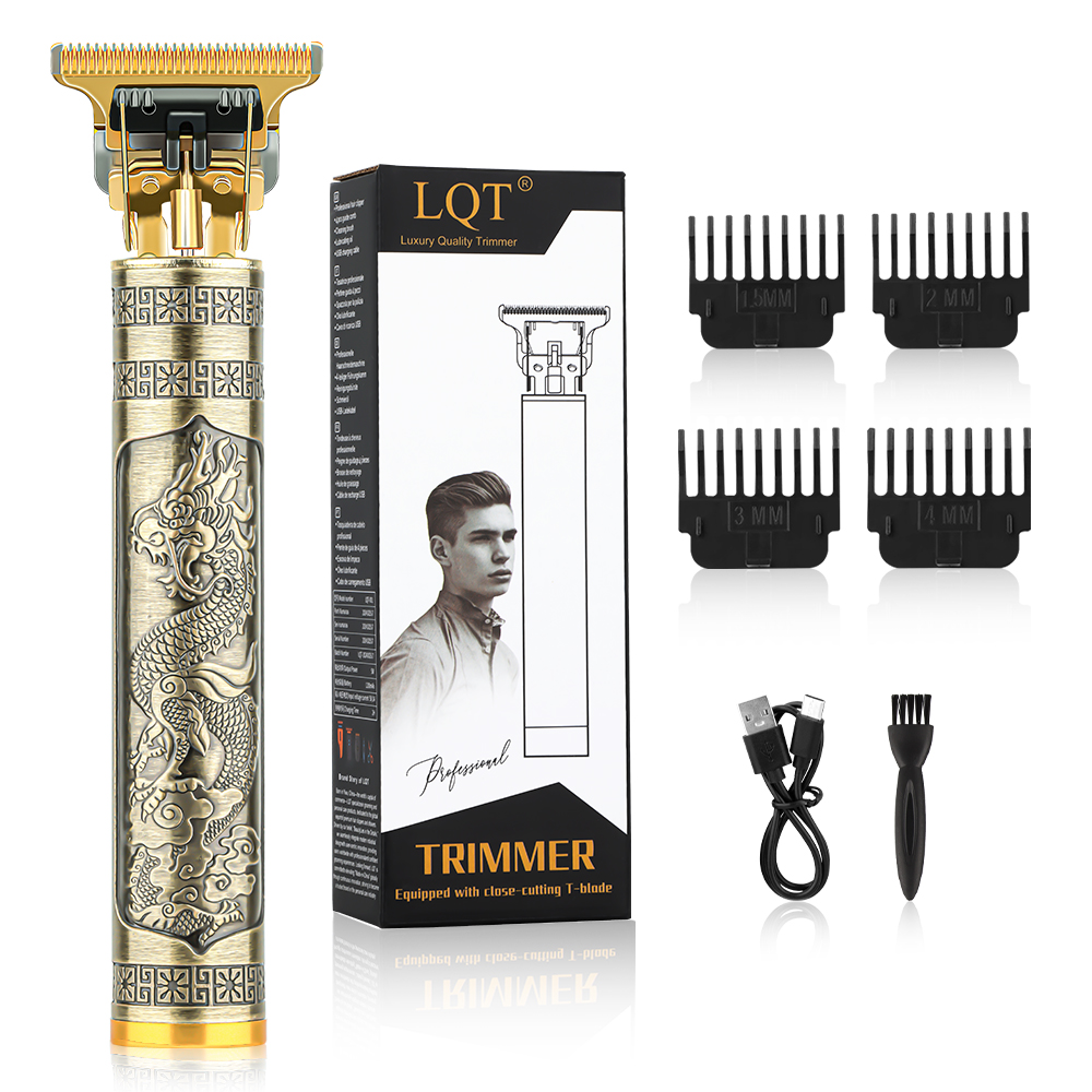 Professional Men's Hair Clipper, Beard Trimmer Hair Clipper with 4 ...