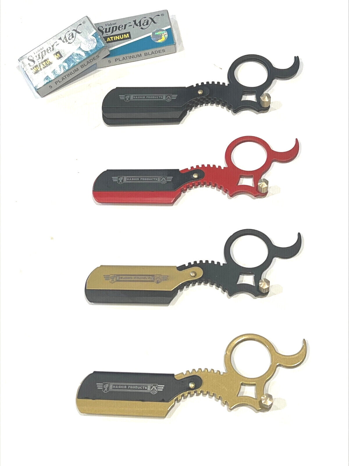 Professional Men’s One Finger Ring Style Barber Hair Shaving Straight ...