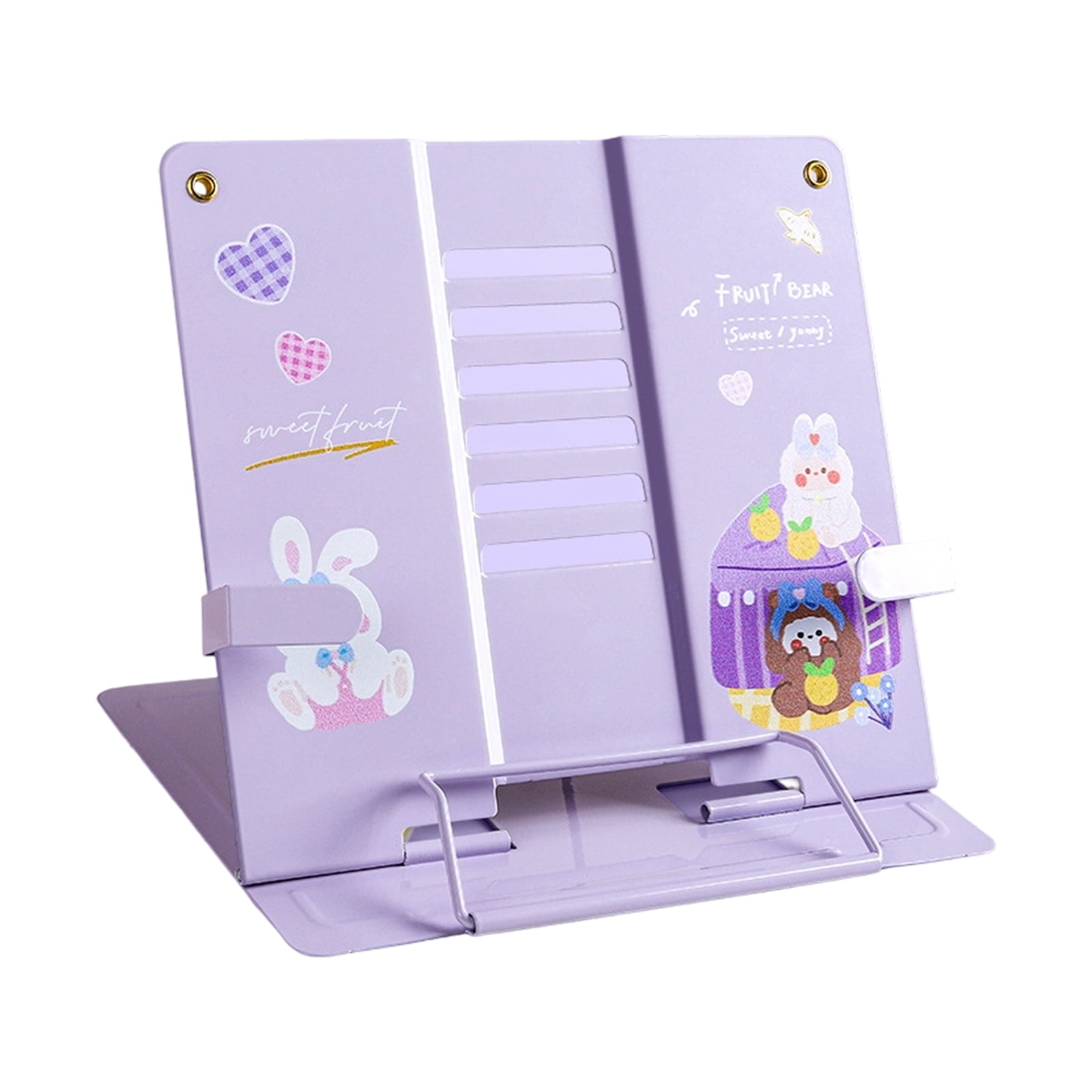 Professional Metal Book Stand Adjustable Angles Height Documents Holder ...