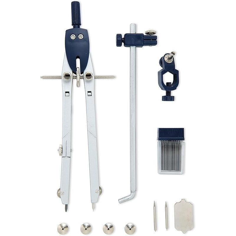 Professional Metal Compass with Wheel and Lock for Geometry, Compass ...