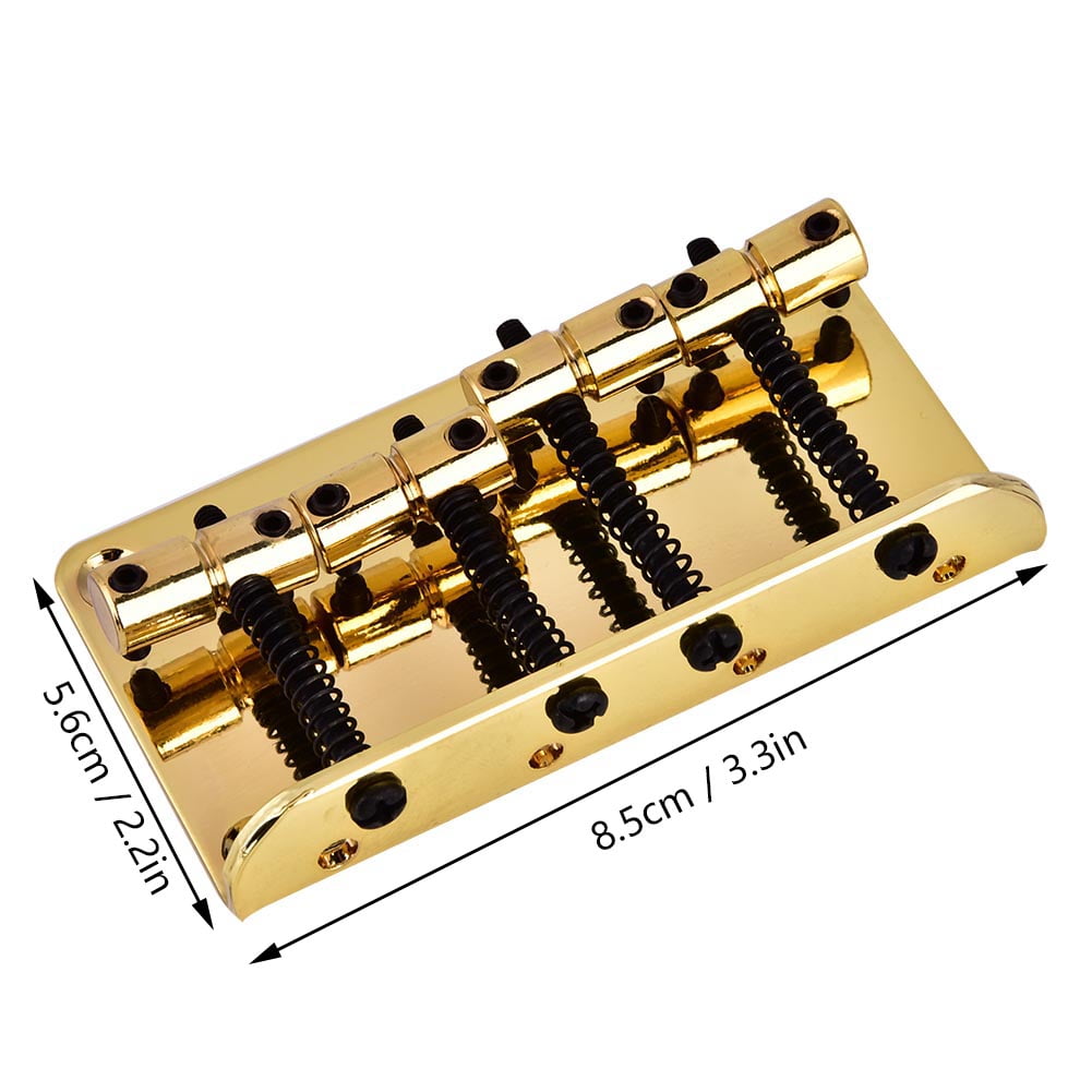 Professional Metal Four string Bass Bridge for 4 Electric Guitar ...