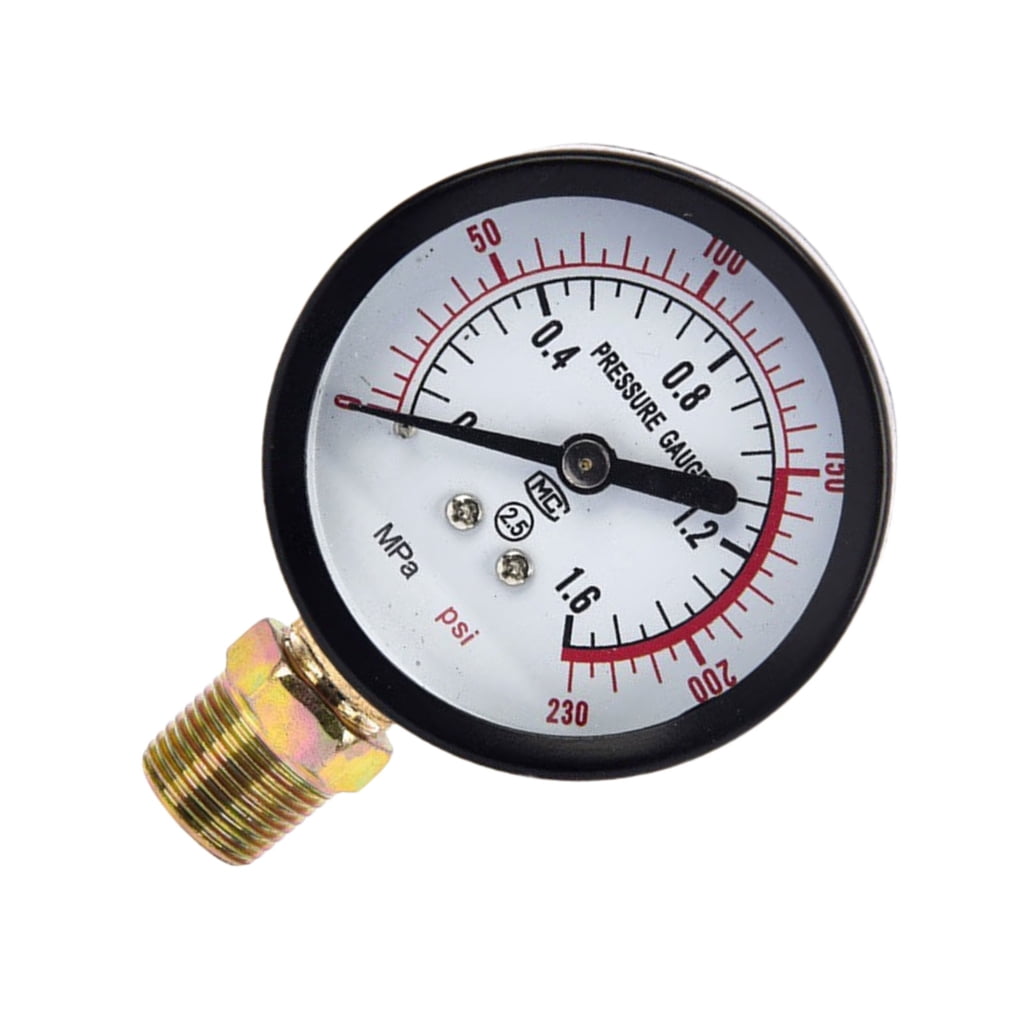 Professional Metal Pressure Meter Shockproof Radial Design with Clear ...