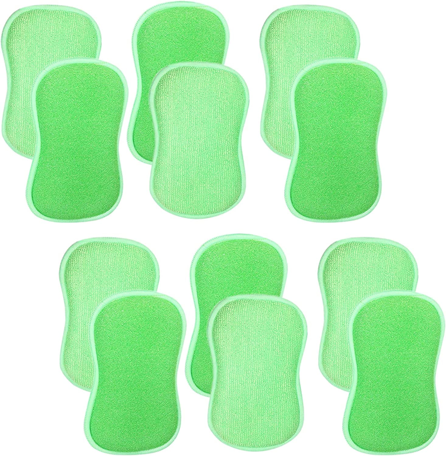 Professional Microfiber Multi-Surface ‘N’ Wipe Sponges, Dual-Sided For ...
