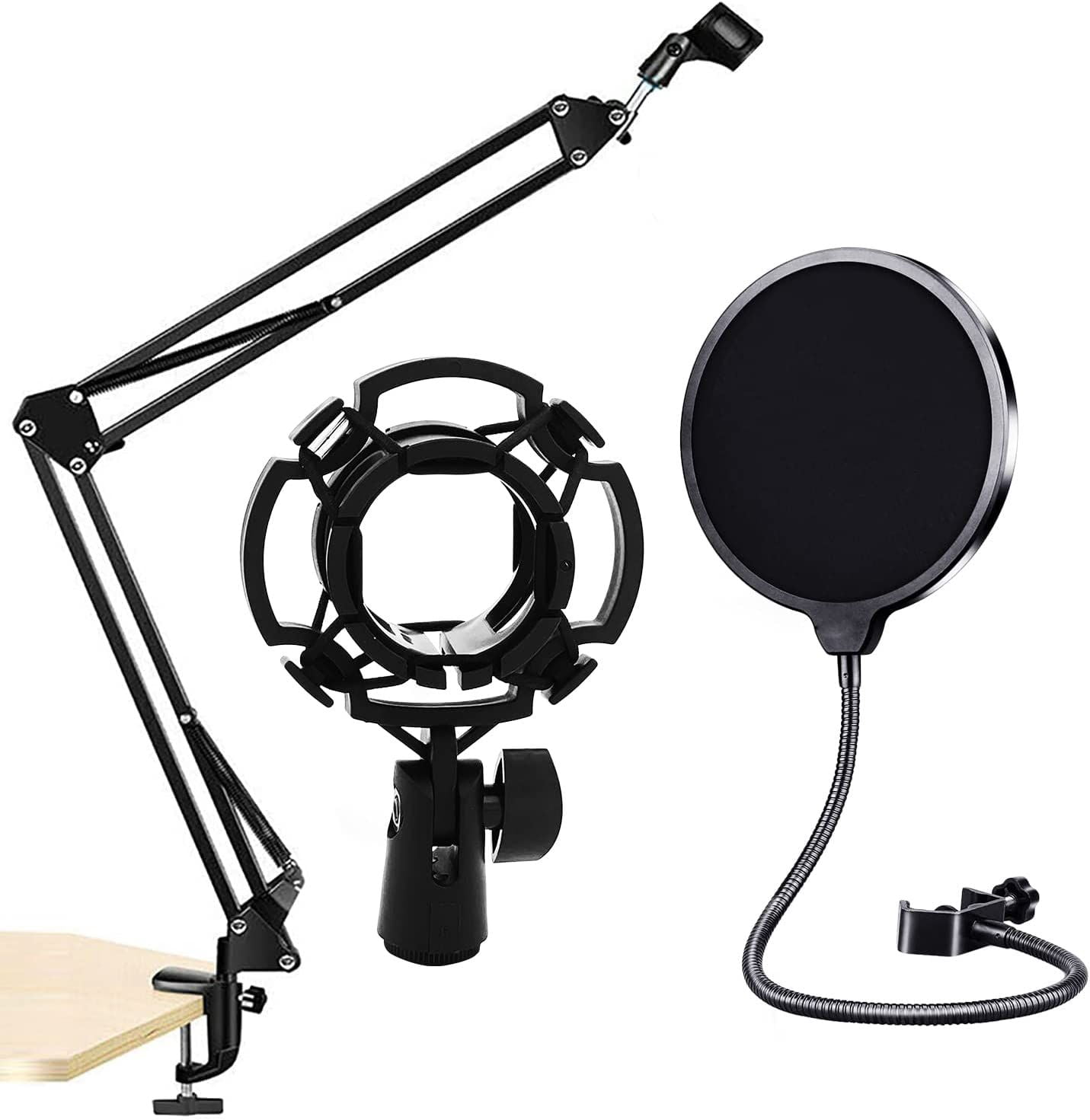 Professional Microphone Holder with Pop Filter & SMH Heavy Duty Mic ...