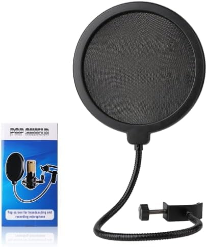 Professional Microphone Pop Filter Shield,Mic Wind Mask Shield Screen ...