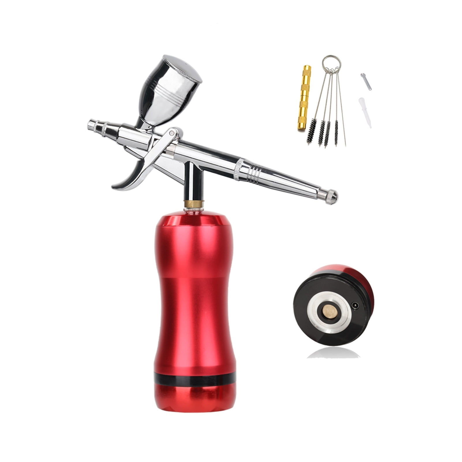Mini Airbrush With Compressor Gun Cleaning Kit Replace Battery Spray ...