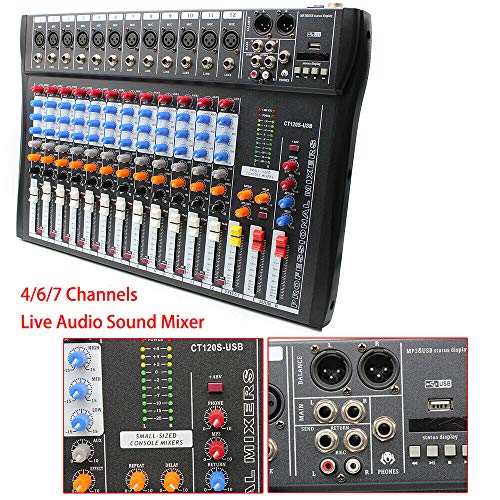 Professional Mixer Amplifier, Board Sound Mixing Board for Streamers ...