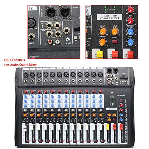 Professional Mixer Amplifier, Board Sound Mixing Board for Streamers ...
