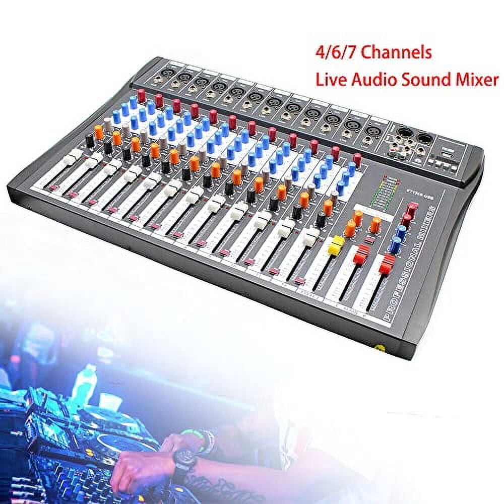 Professional Mixer Amplifier, Board Sound Mixing Board for Streamers ...