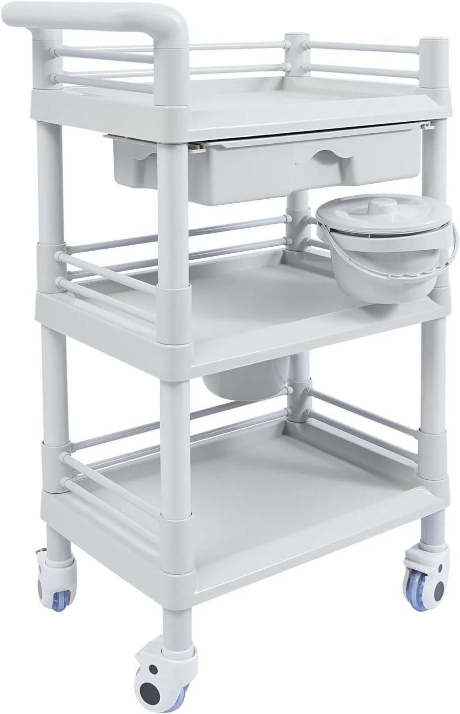 Professional Mobile Medical Trolley Cart Esthetician Cart with Drawer ...