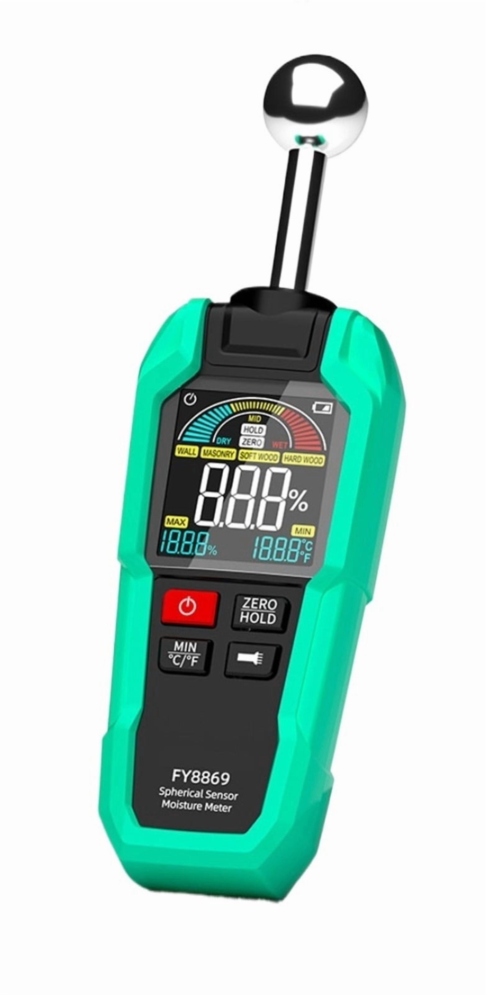 Professional Moisture Meter, 40mm Non-Destructive Depth With Spherical ...