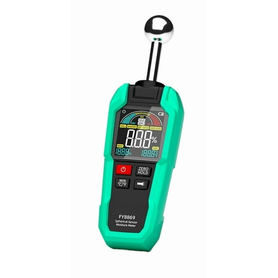 Professional Moisture Meter, 40mm Non-Destructive Depth With Spherical ...